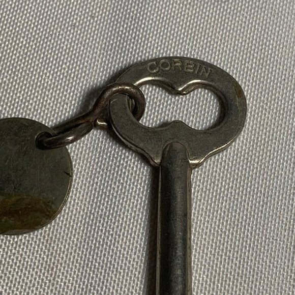 Corbin | Other | Vintage Antique Corbin Skeleton Key Brass Fob With S33 ...
